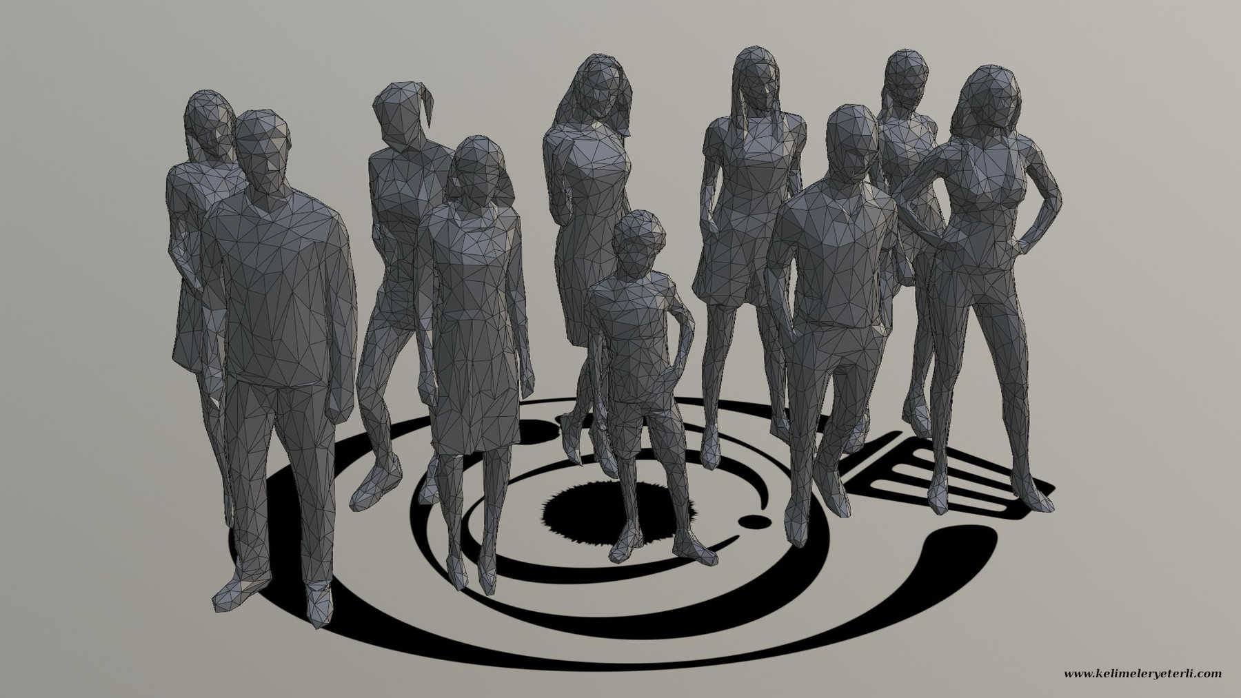 ArtStation - Low Poly People Pack 011 - 50 Pieces R | Game Assets