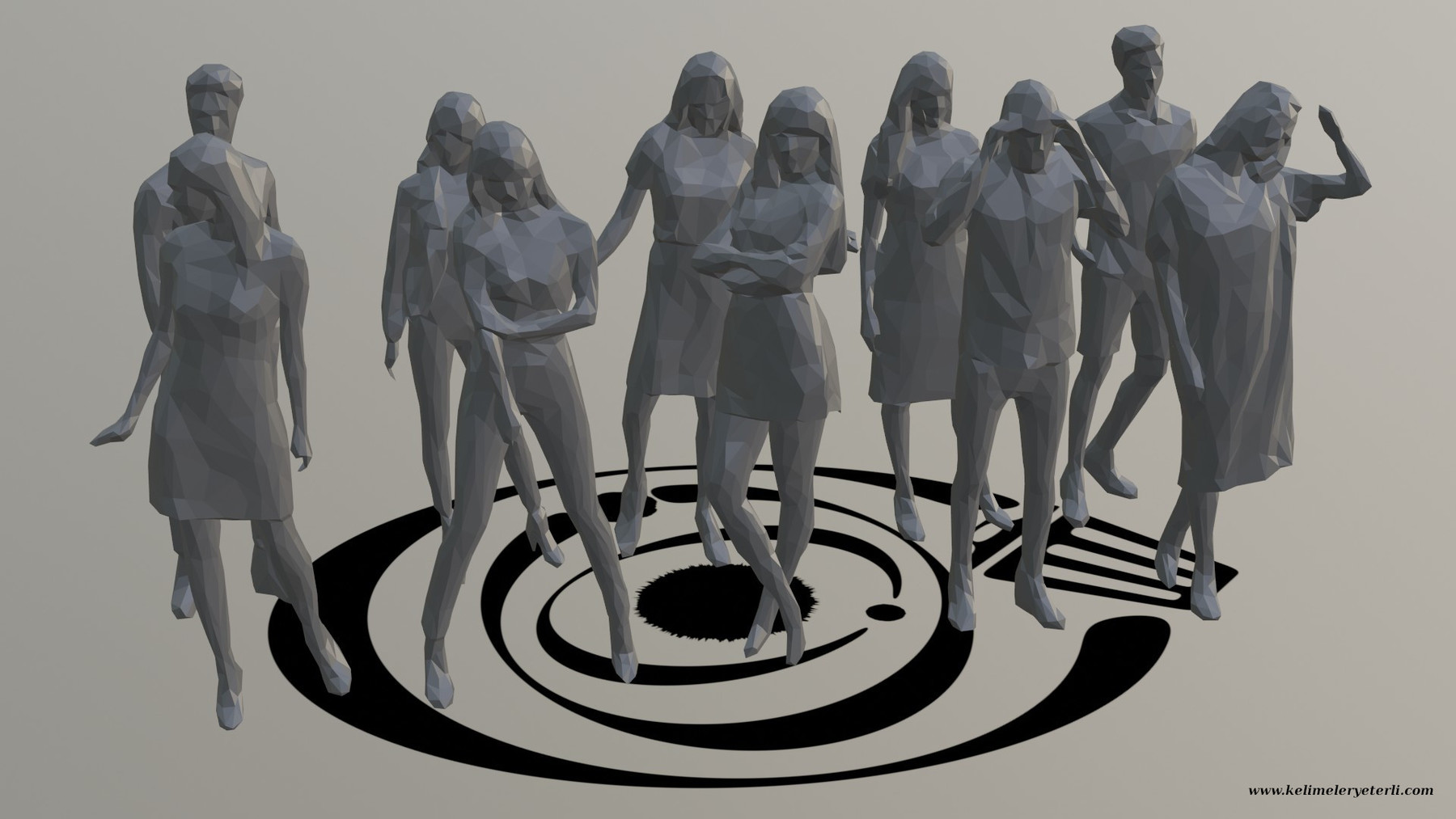 ArtStation - Low Poly People Pack 011 - 50 Pieces R | Game Assets