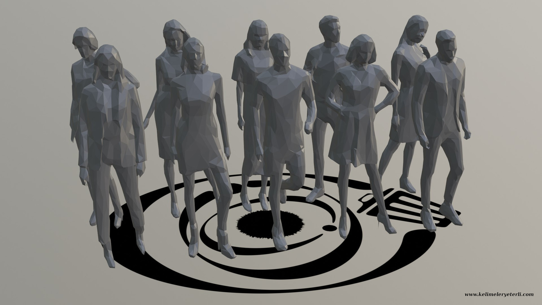 ArtStation - Low Poly People Pack 011 - 50 Pieces R | Game Assets