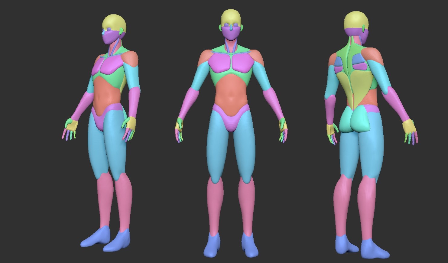 ArtStation - Blocking Male Base Mesh | Game Assets