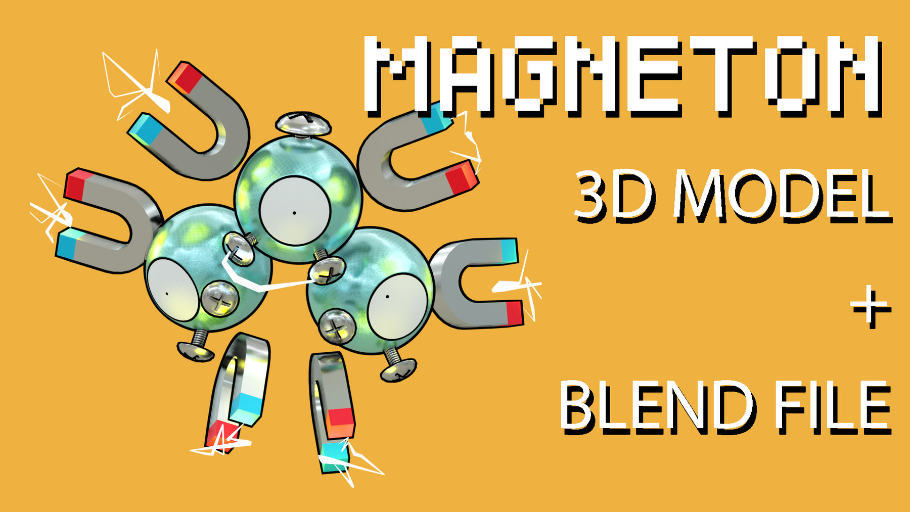 ArtStation - Pokemon - Magneton Model | Game Assets