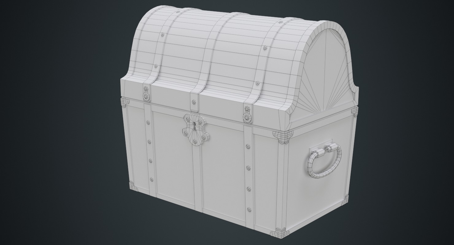 ArtStation - Wooden Chest 1A | Game Assets