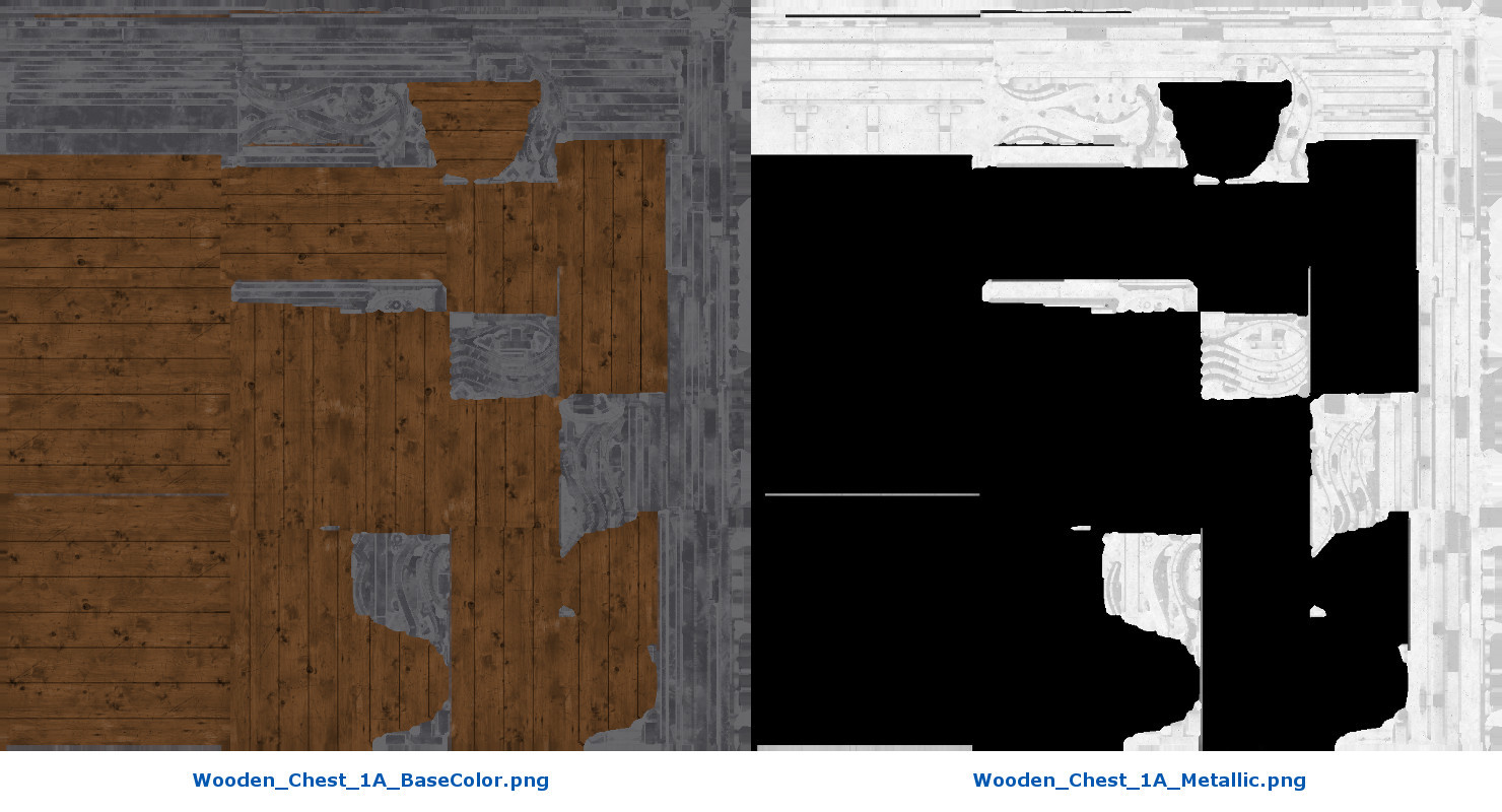 ArtStation - Wooden Chest 1A | Game Assets