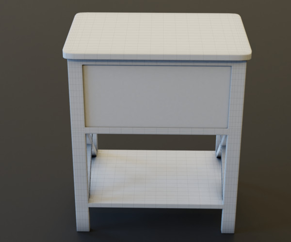 ArtStation - Wooden Bedside Table | Resources
