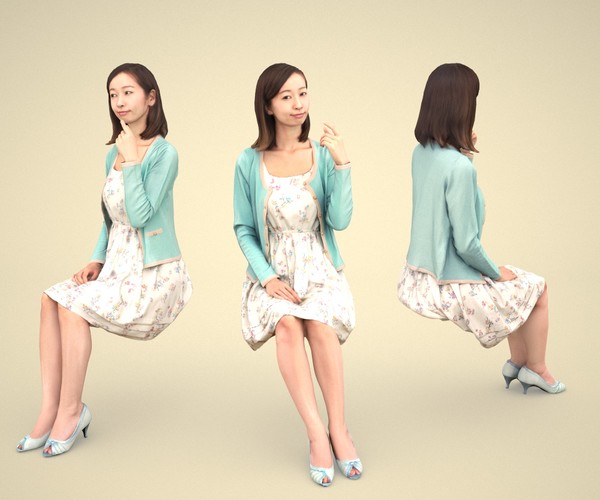 ArtStation - Posed 3D-people 091_Aya | Resources