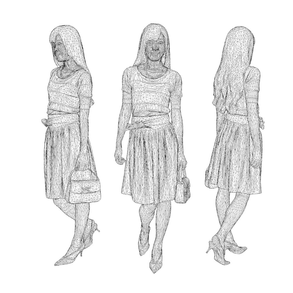 ArtStation - Posed 3D-people 077_Yui | Resources