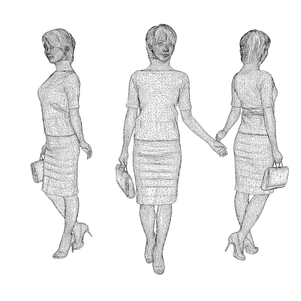 ArtStation - Posed 3D-people 025_Haru | Resources