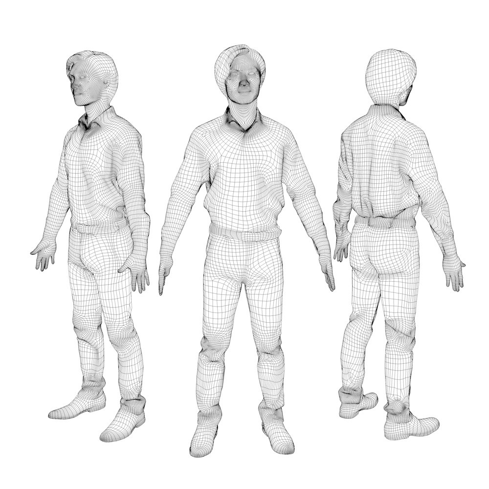 ArtStation - Animated 3D-people 068_Syun | Resources