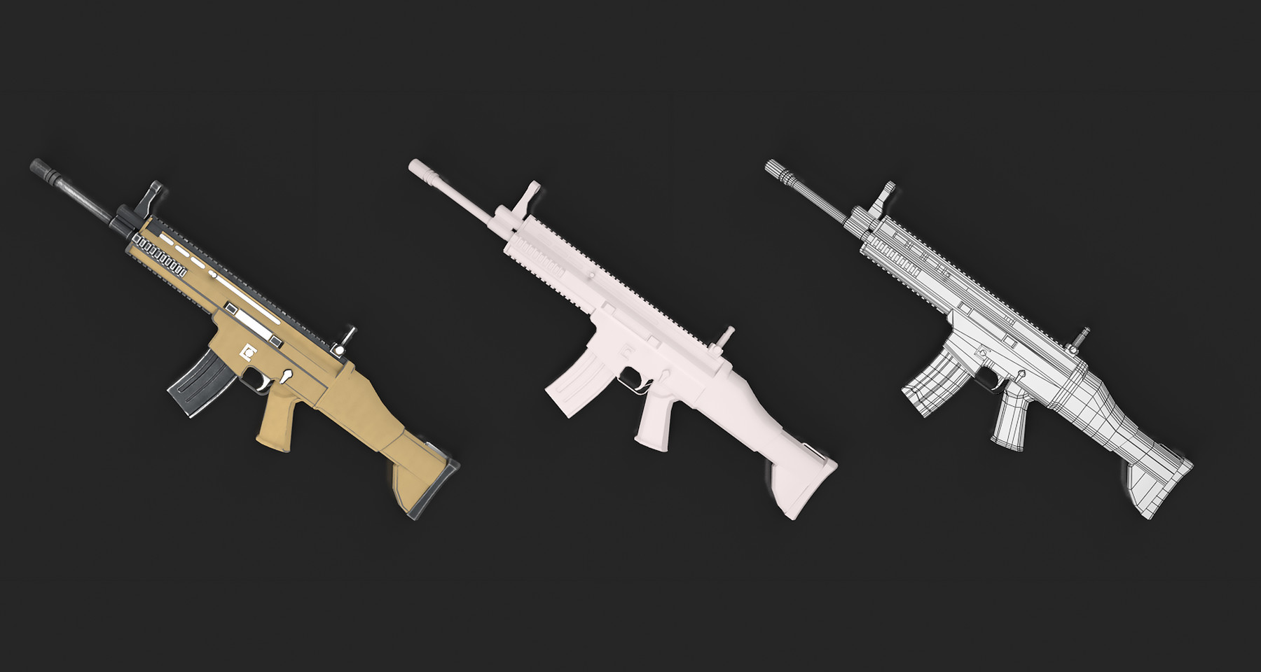 ArtStation - Fn Scar Gun | Resources