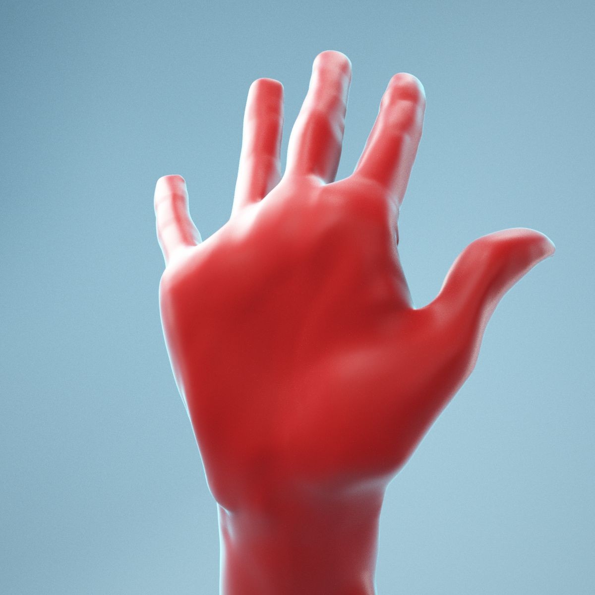 ArtStation - Bent Back Realistic Hand | Resources