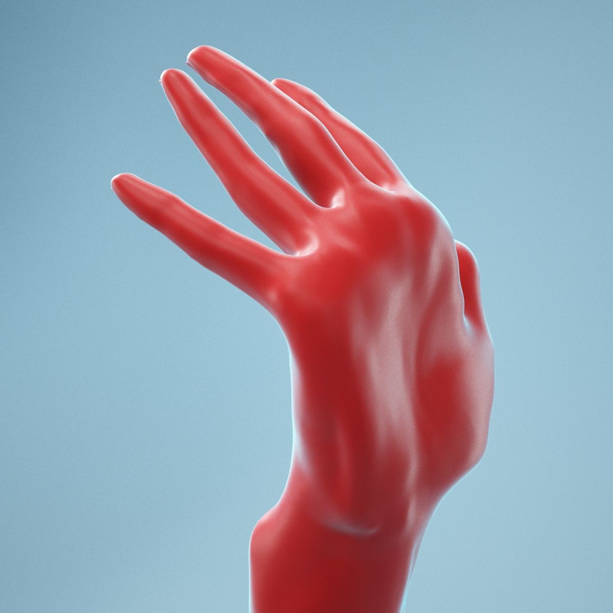 ArtStation - Bent Back Realistic Hand | Resources