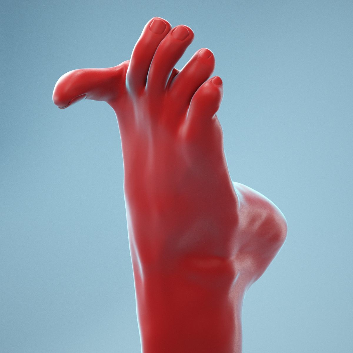 ArtStation - Big Toe Pointing Realistic Foot | Resources