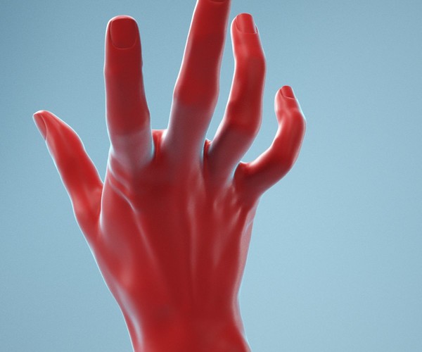 ArtStation - Clawing Horror Realistic Hand | Resources