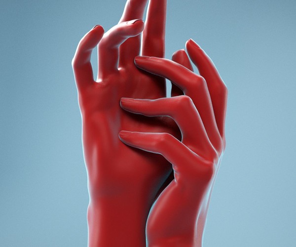ArtStation - Gently Touching Realistic Hands | Resources