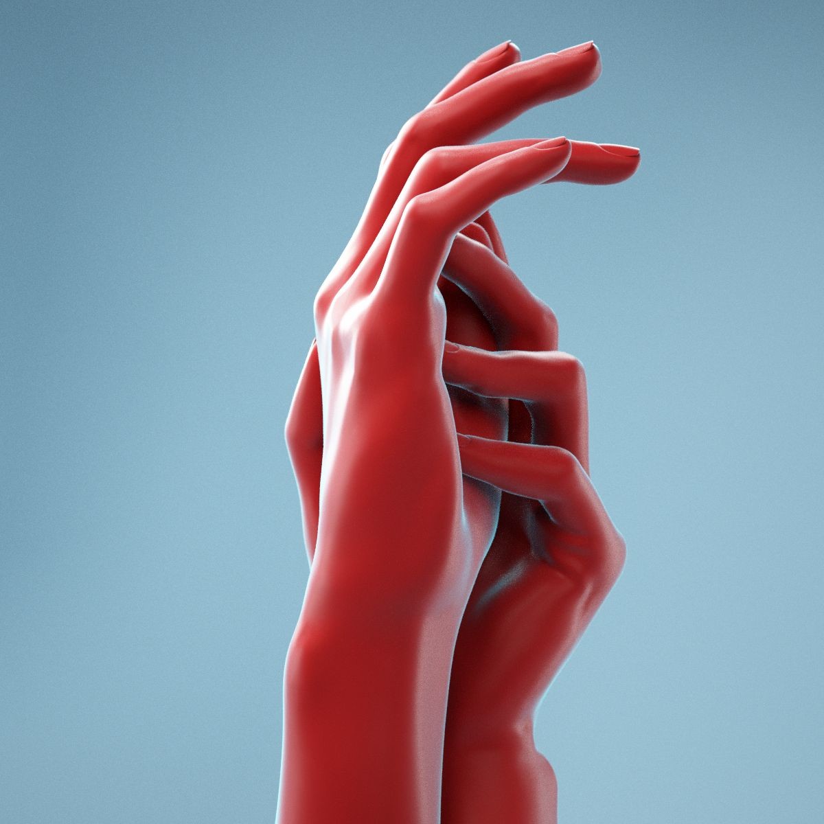 ArtStation - Gently Touching Realistic Hands | Resources