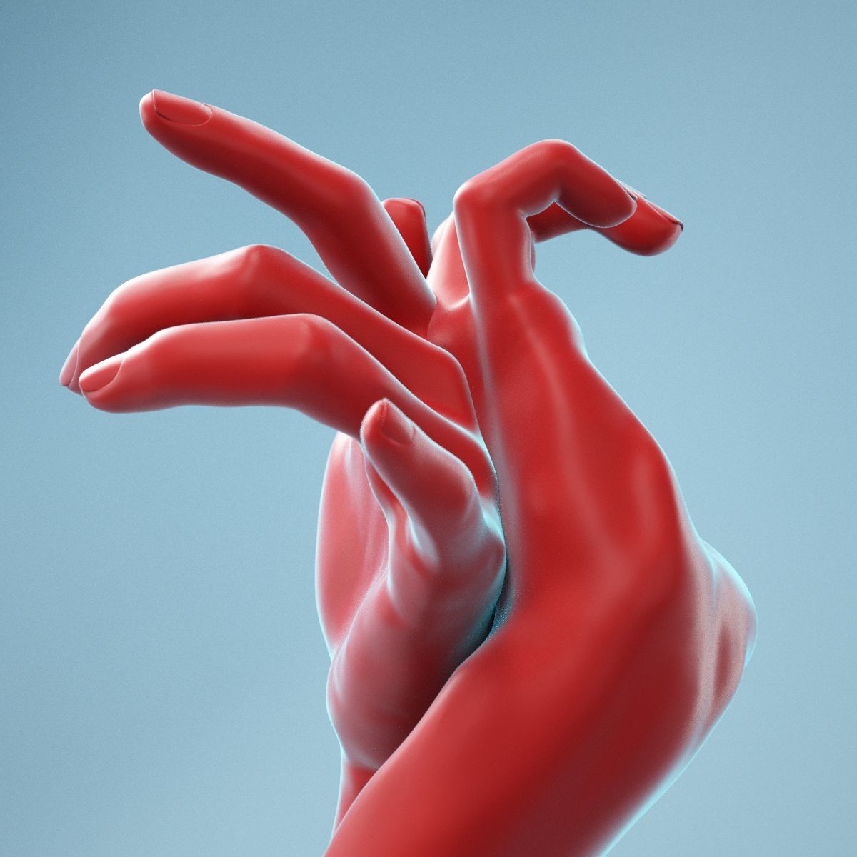 ArtStation - Leaning Back to Back Relaxed Realistic Hand | Resources