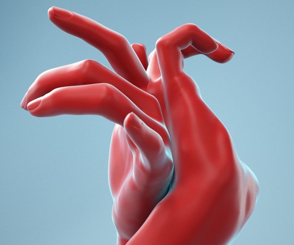 ArtStation - Leaning Back to Back Relaxed Realistic Hand | Resources