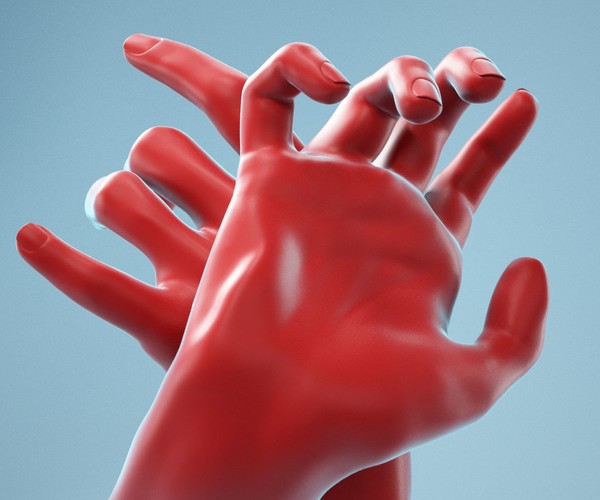 ArtStation - Leaning Back to Back Relaxed Realistic Hand | Resources