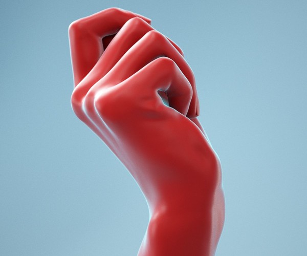 ArtStation - Relaxed Fist Realistic Hand | Resources