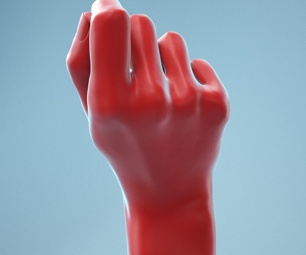 ArtStation - Relaxed Fist Realistic Hand | Resources
