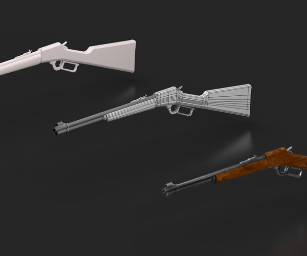 ArtStation - Lever Action Gun | Resources