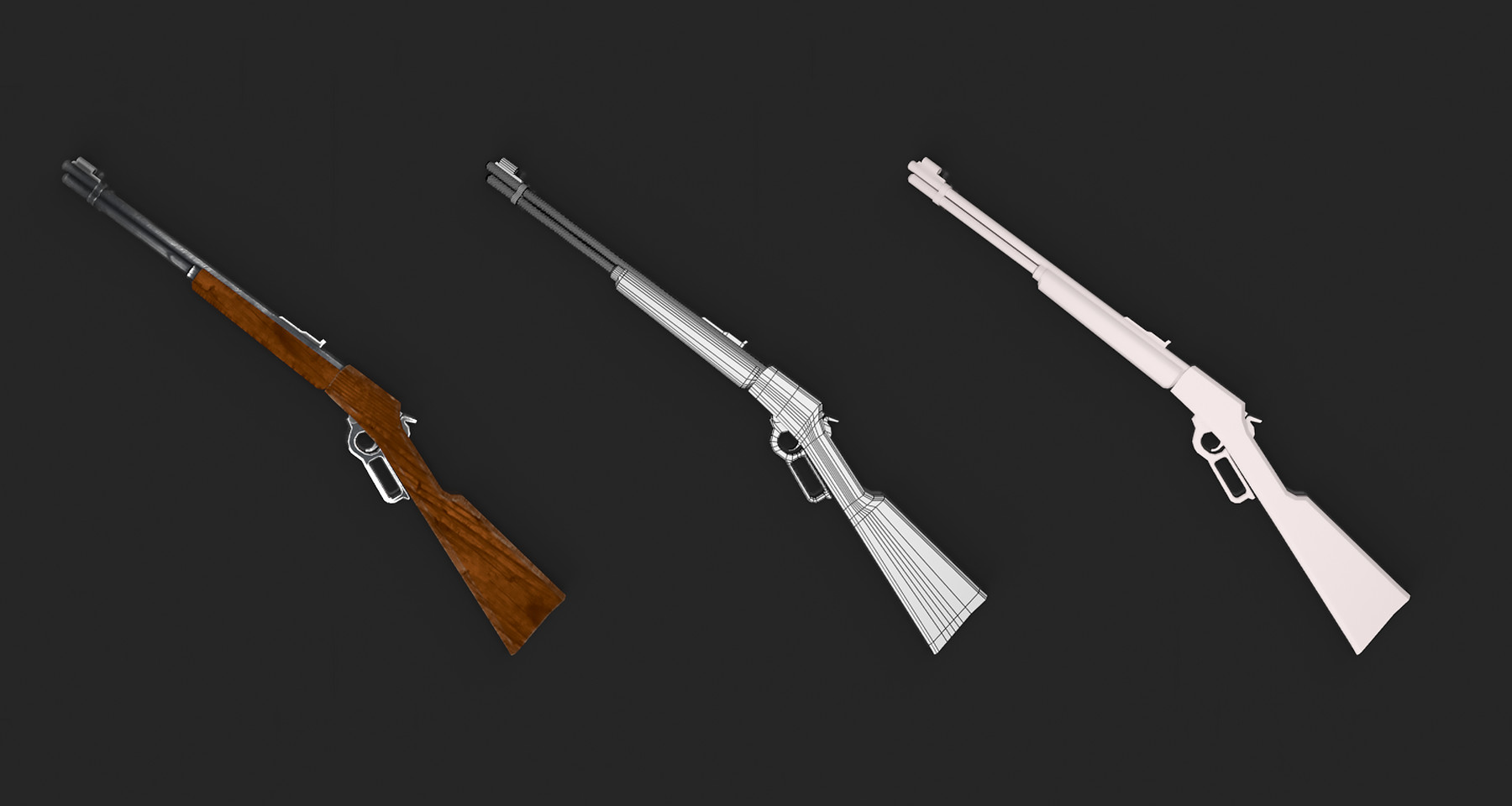 ArtStation - Lever Action Gun | Resources