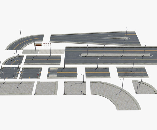 ArtStation - Road Pack - Extended | Game Assets