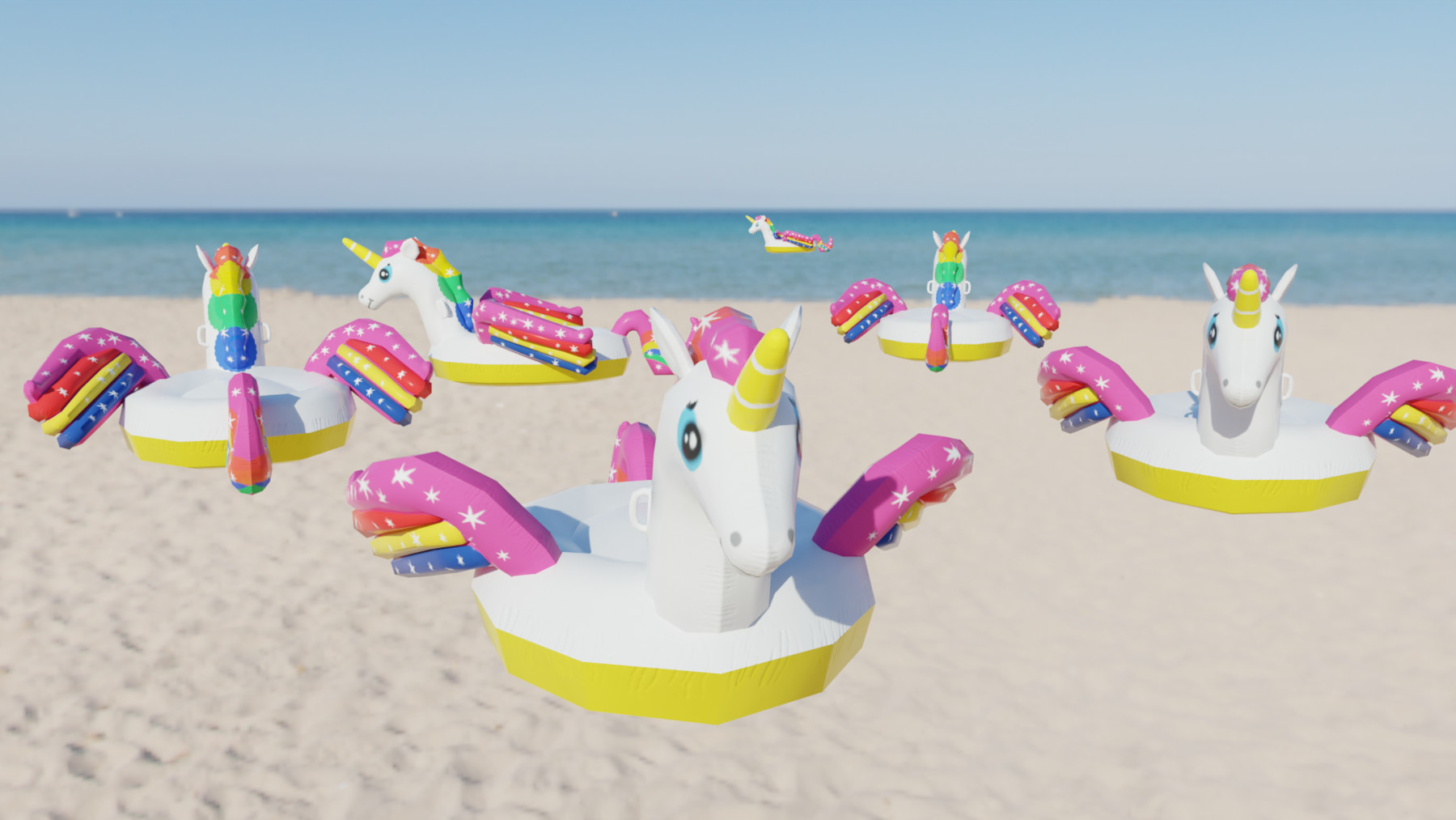 ArtStation - Unicorn Inflatable Toy | Game Assets