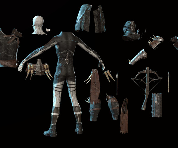ArtStation - Skeleton CrossBowMan | Game Assets