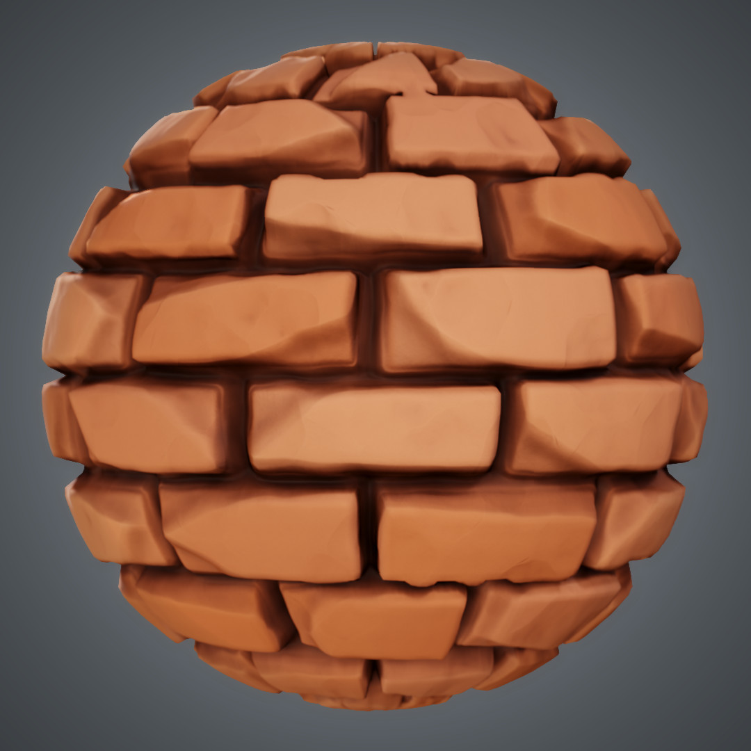 ArtStation - Stylized PBR Brick Textures | Resources