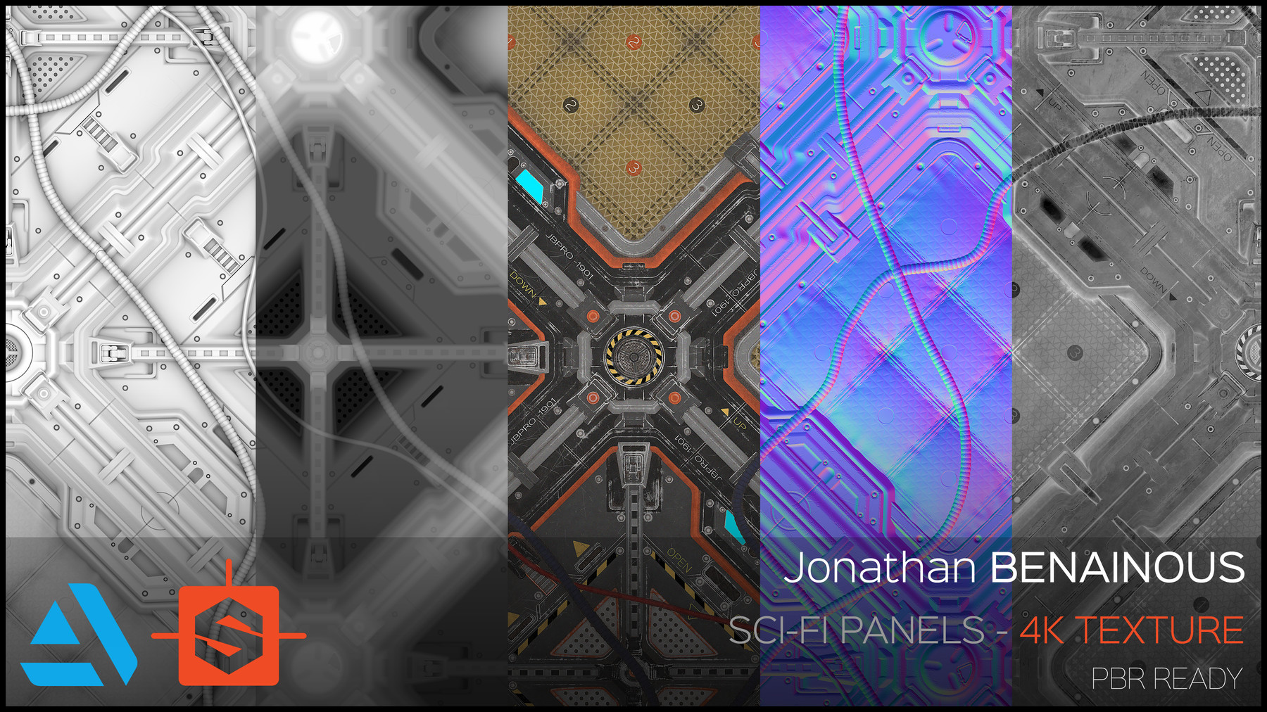 ArtStation - Texture - Sci-Fi Panels | Game Assets