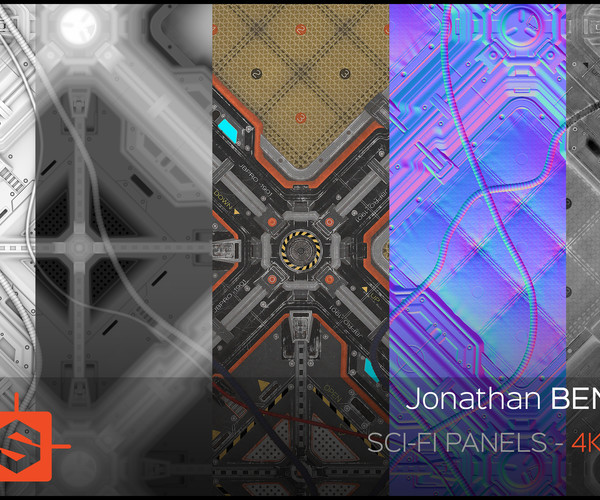 ArtStation - Texture - Sci-Fi Panels | Game Assets