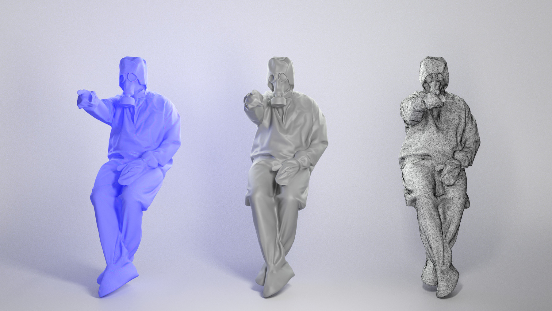 ArtStation - Soviet Liquidator of nuclear accident of Chernobyl sitting ...