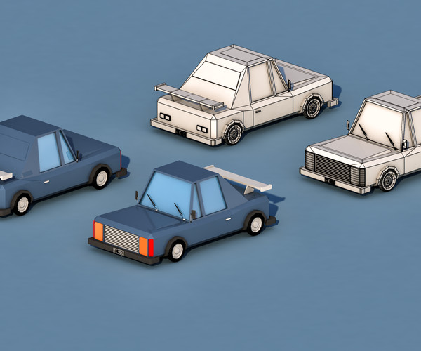 ArtStation - Cartoon City Cars | Resources
