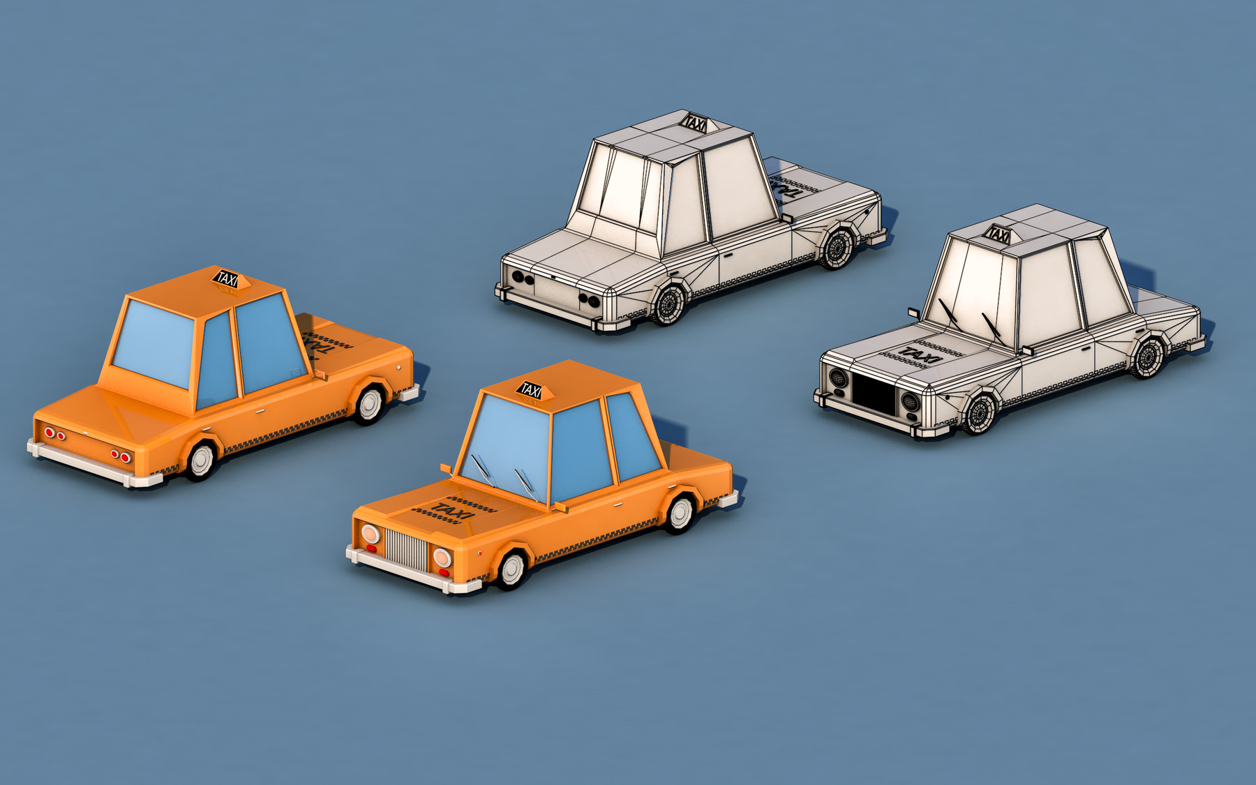 ArtStation - Cartoon City Cars | Resources