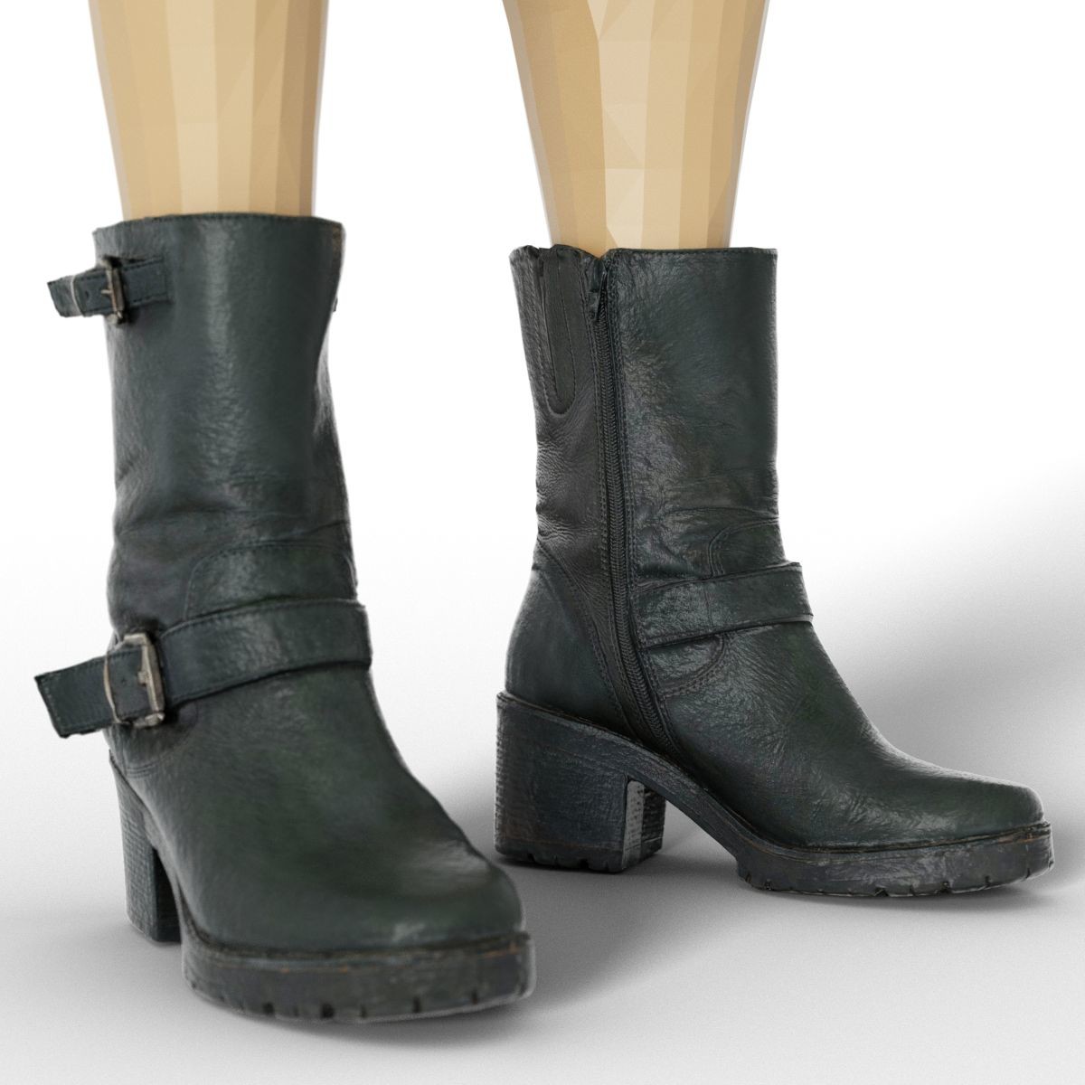 ArtStation - Vintage Boot Leather Buckles | Game Assets