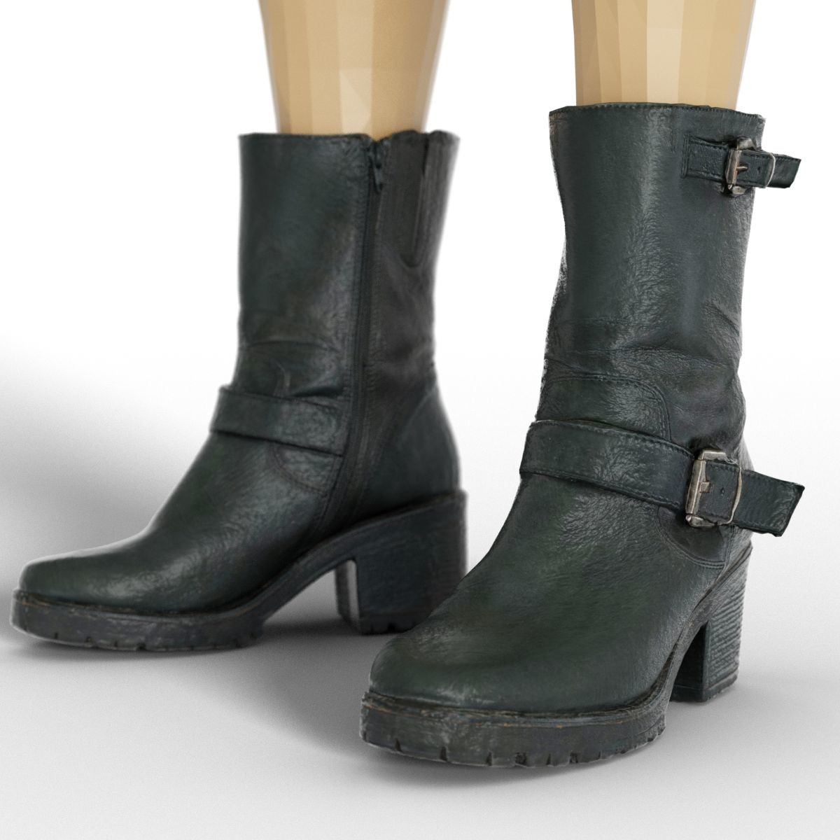 ArtStation - Vintage Boot Leather Buckles | Game Assets