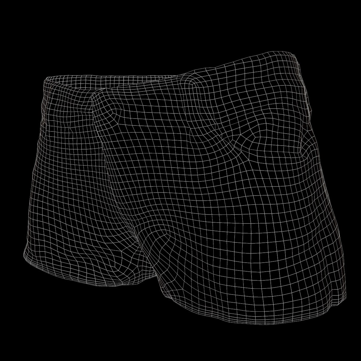 ArtStation - Vintage Shorts Black Leather | Resources