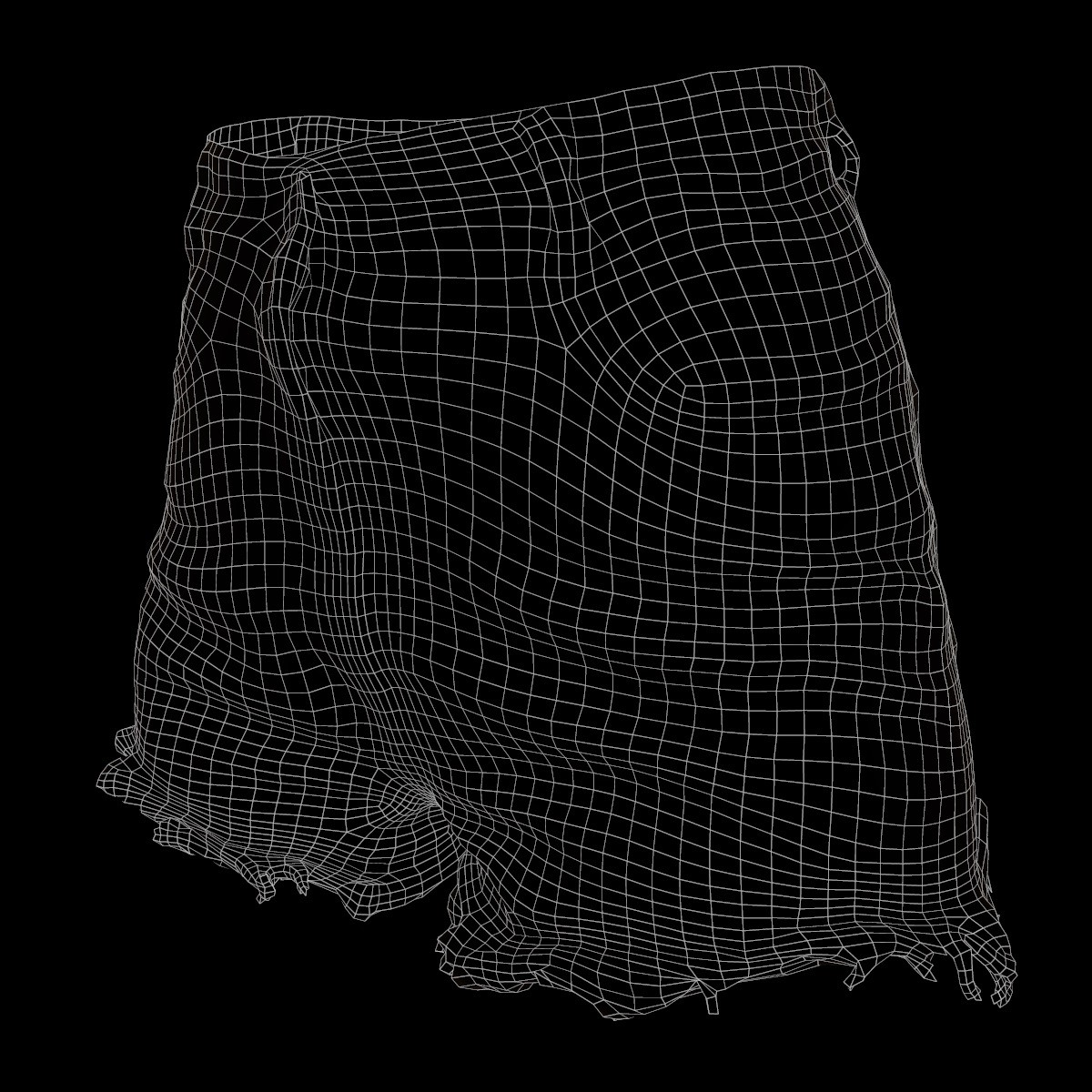 ArtStation - Vintage Shorts Jeans Light | Resources