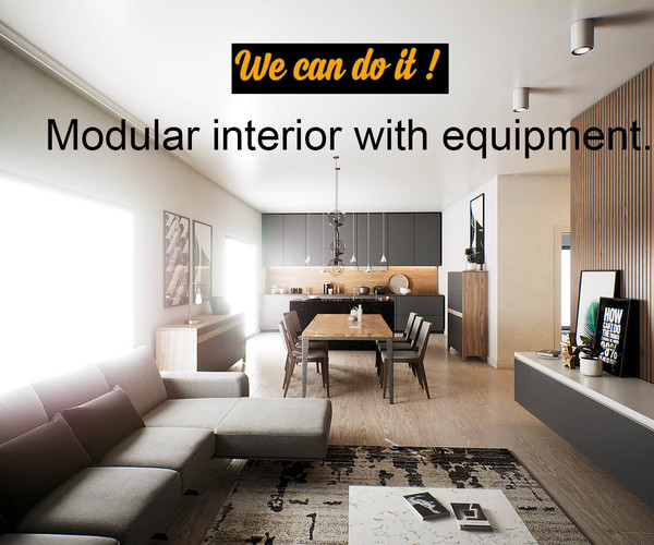 ArtStation - Modular interior with equipment. Unreal raytracing ...