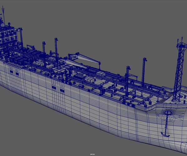 ArtStation - Oil Tanker - 3D Model Kit | Resources