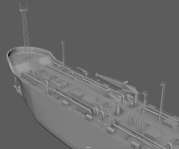 ArtStation - Oil Tanker - 3D Model Kit | Resources