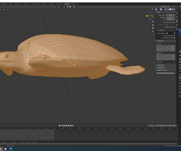 ArtStation - sea turtle | Game Assets