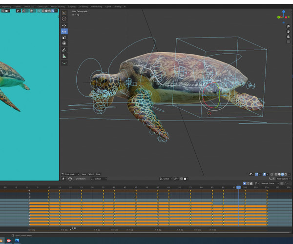 ArtStation - sea turtle | Game Assets