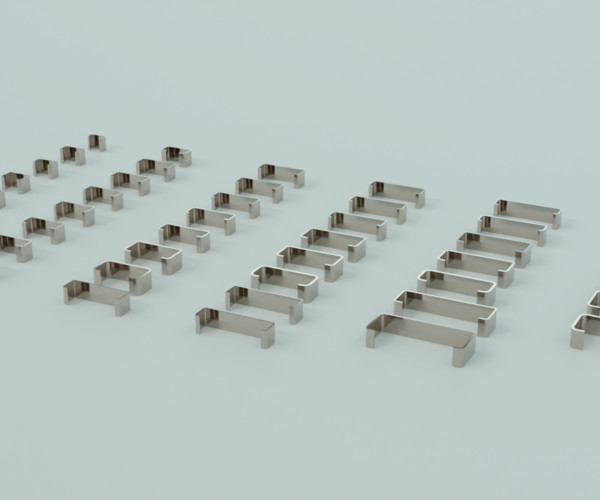 ArtStation - 43 standard C Profiles with thickness more or equal than 2mm | Resources