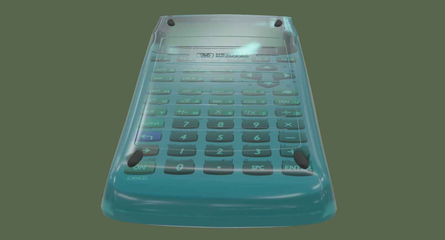 ArtStation - HP49G calculator and cover (different objects) in some ...
