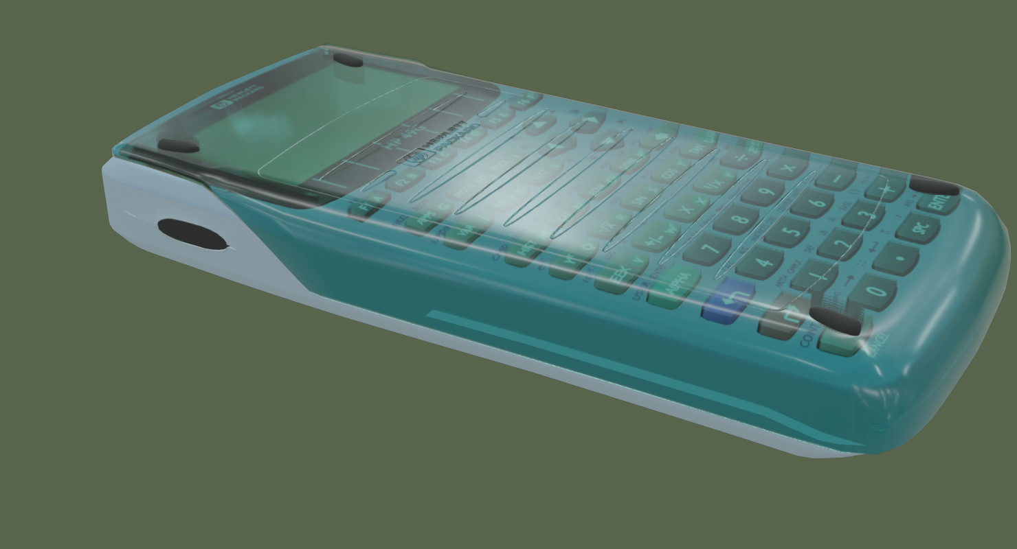 ArtStation - HP49G calculator and cover (different objects) in some ...