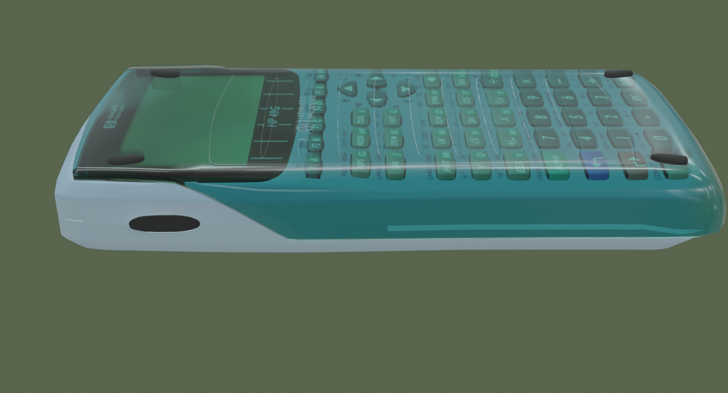 ArtStation - HP49G calculator and cover (different objects) in some ...