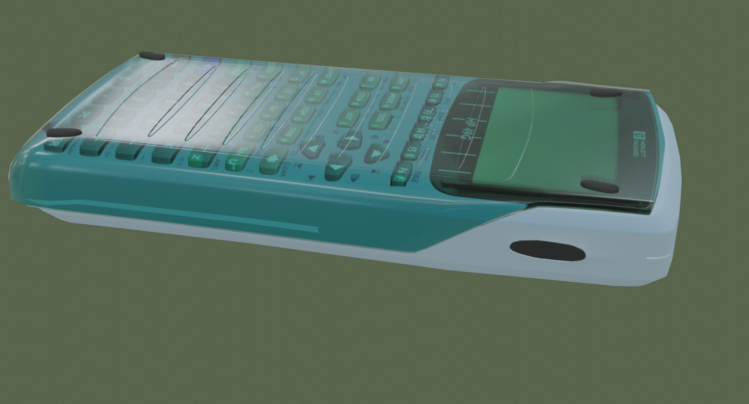 ArtStation - HP49G calculator and cover (different objects) in some ...