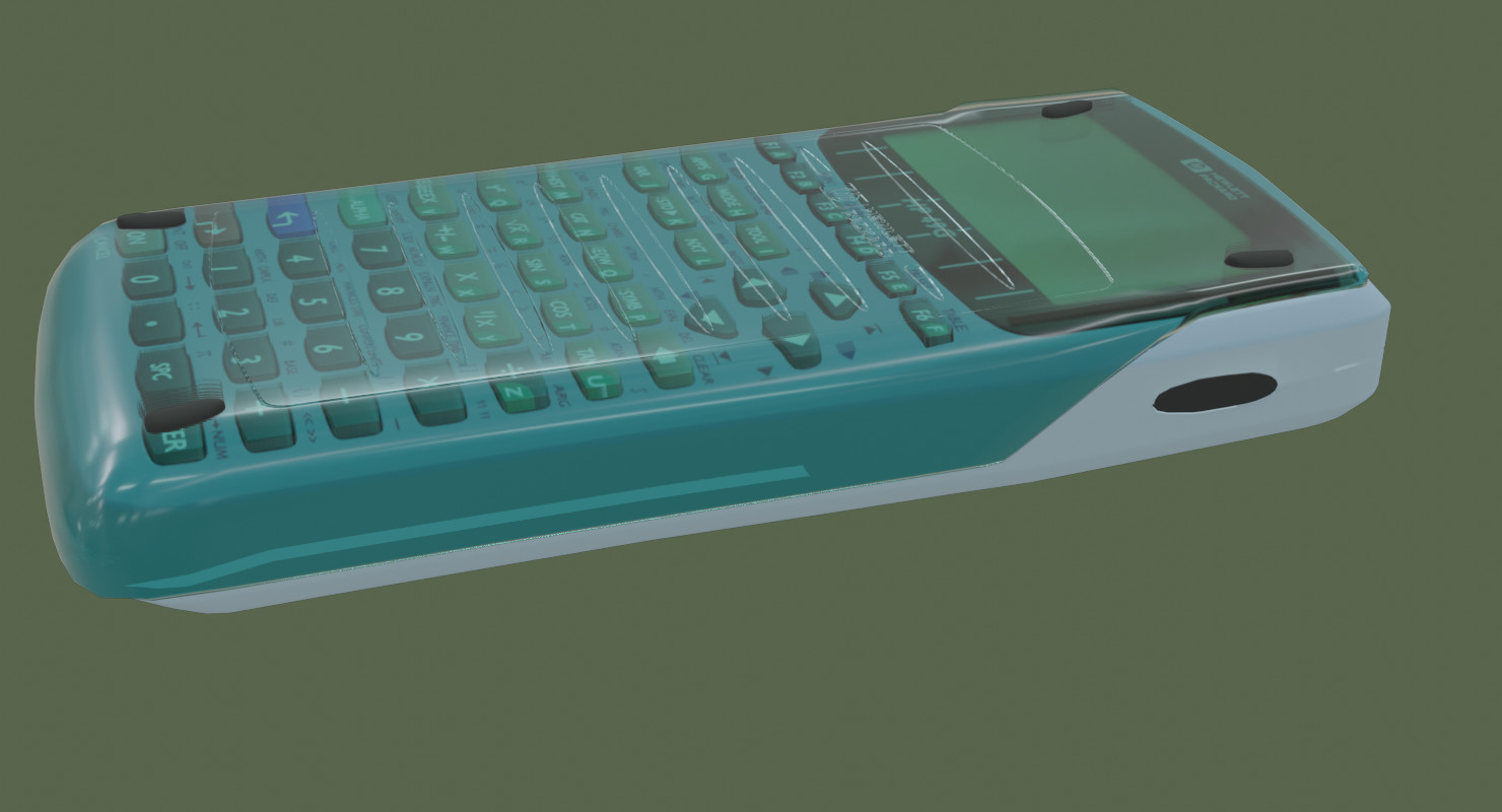 ArtStation - HP49G calculator and cover (different objects) in some ...
